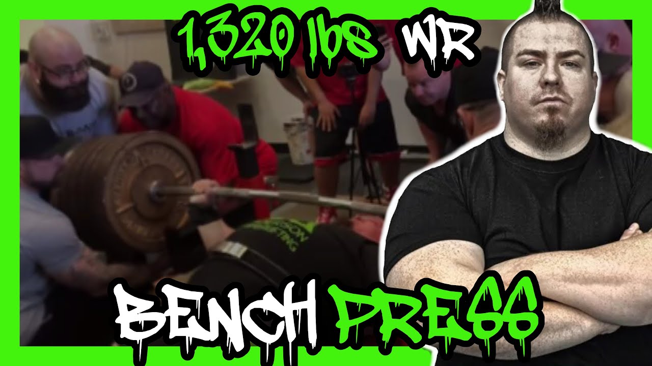Jimmy Kolb | 1,320 lb Bench Press | Destroys The World Record - YouTube