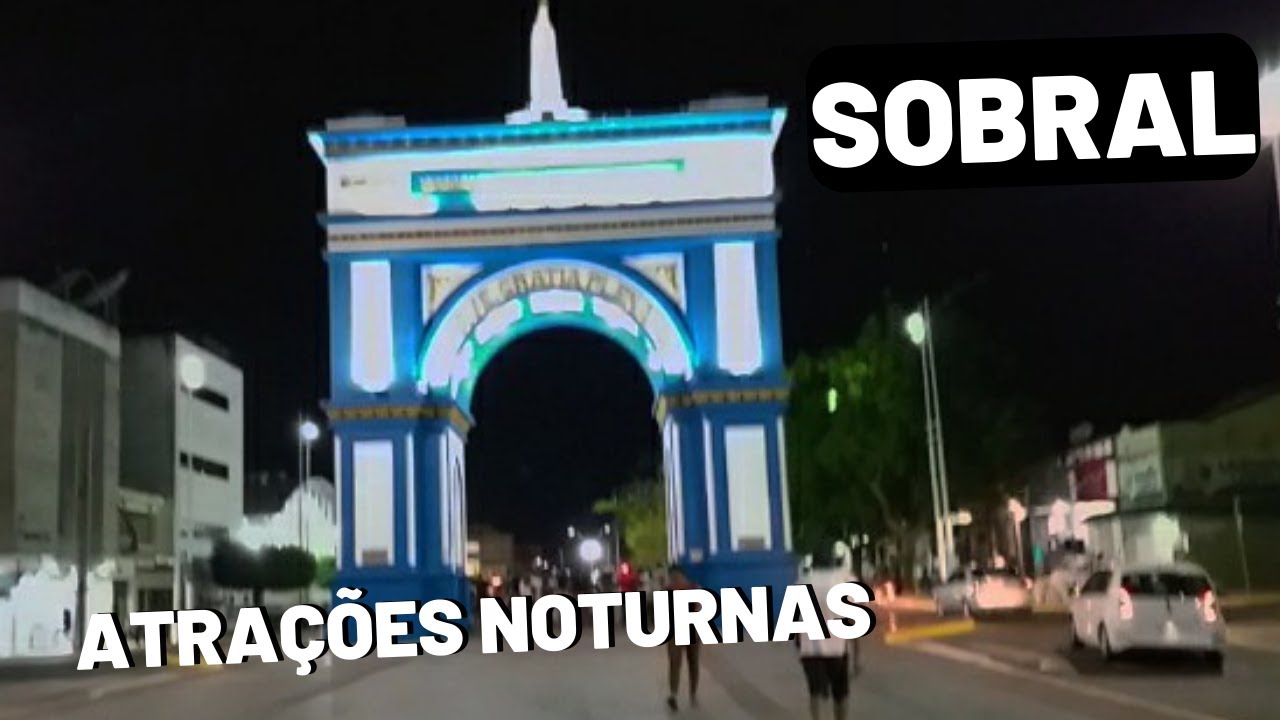 SOBRAL CE- Atrações noturnas da cidade #feiradeartesanato #sobral - YouTube