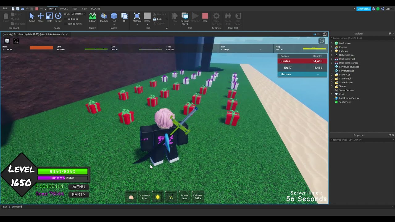 Roblox (Pro piece) : Open da Present - YouTube