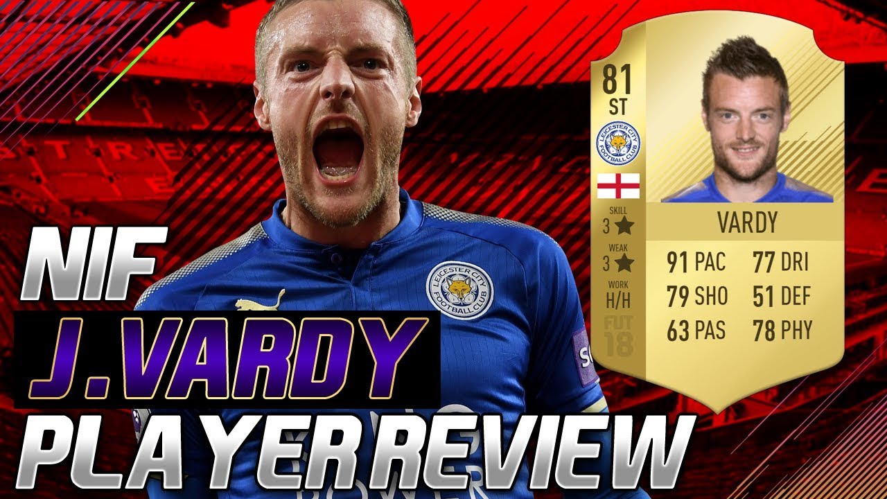 JAMIE VARDY PLAYER REVIEW FIFA 18!! Pace Pace Pace - YouTube
