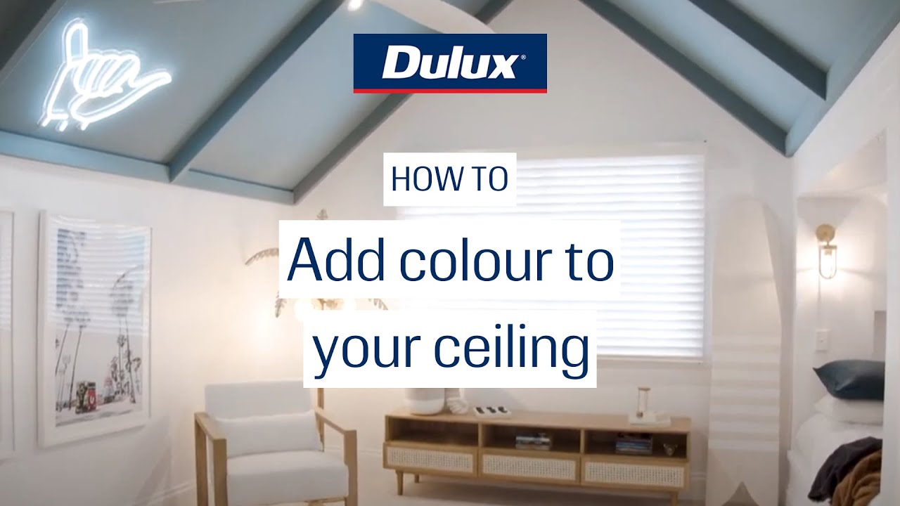 How to add colour to your ceiling | Three Birds Renovations - YouTube
