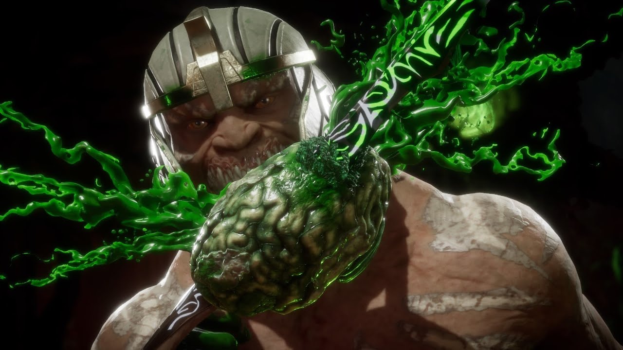 Mortal Kombat 11: Baraka's Food for thought Fatality on Spawn - YouTube