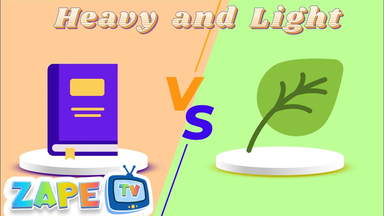 Heavy and Light Song for Kids | Fun Educational song to Learn Opposites ...