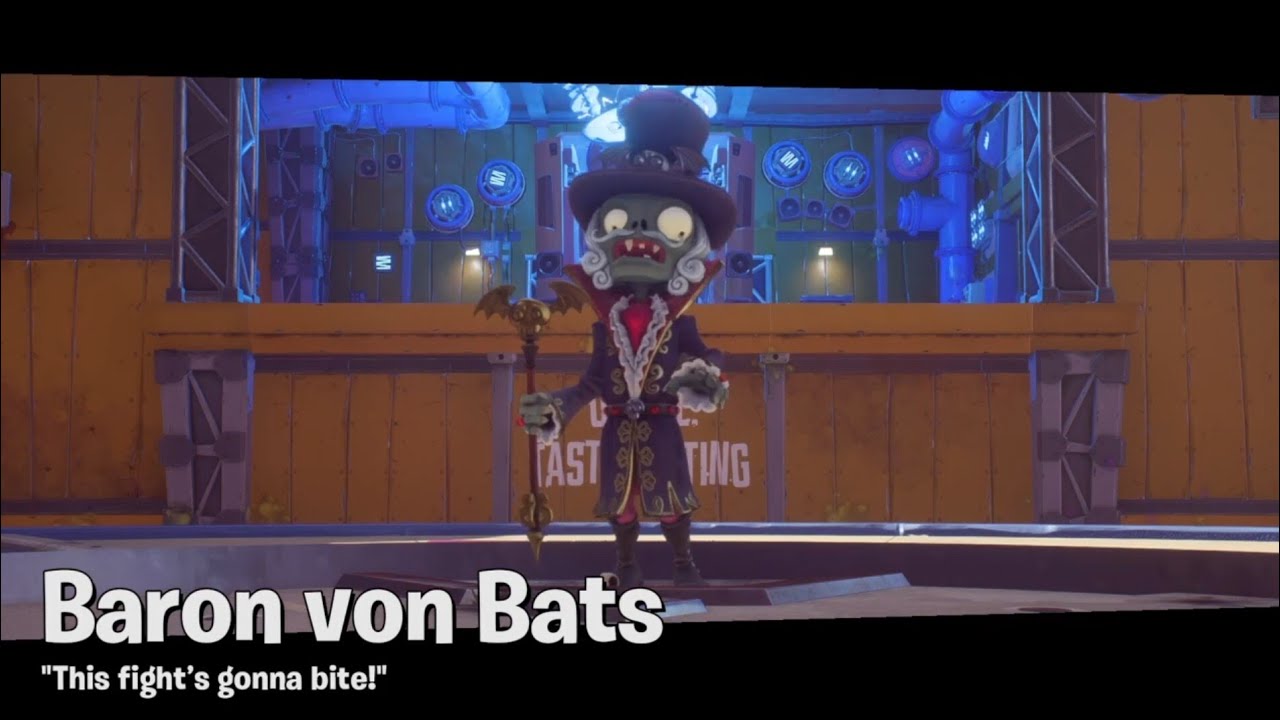 PvZ Battle for Neighborville- Elite Baron Von Bats Boss Fight (Garden ...