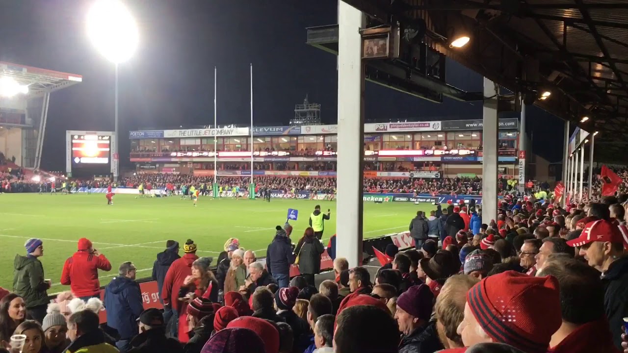 SHED CAM: Pre-match atmosphere Gloucester Rugby v Munster Rugby 11/01 ...