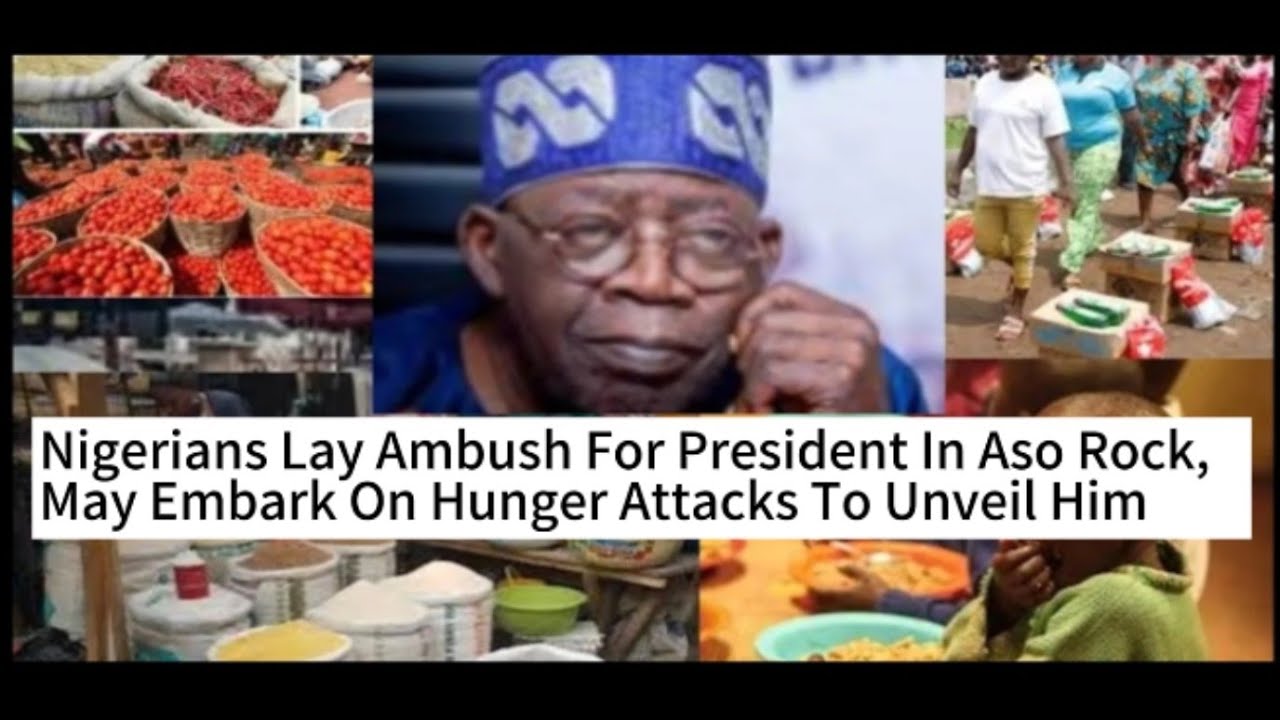 Nigerians Lay Ambush For President In Aso Rock, May Embark On Hunger Attacks To Unveil Him - YouTube