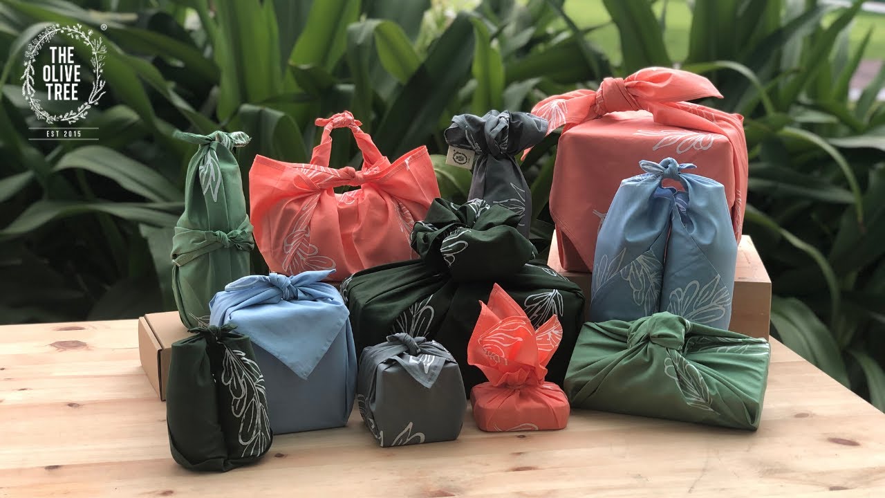 11 Ways of Wrapping The Olive Tree Gift with Batik Terap Furoshiki ...