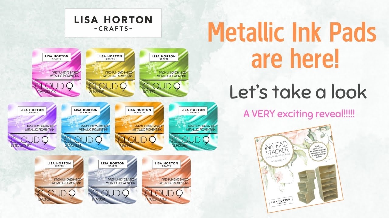 Metallic Ink Pads from Lisa Horton Crafts - How cool are these? - YouTube