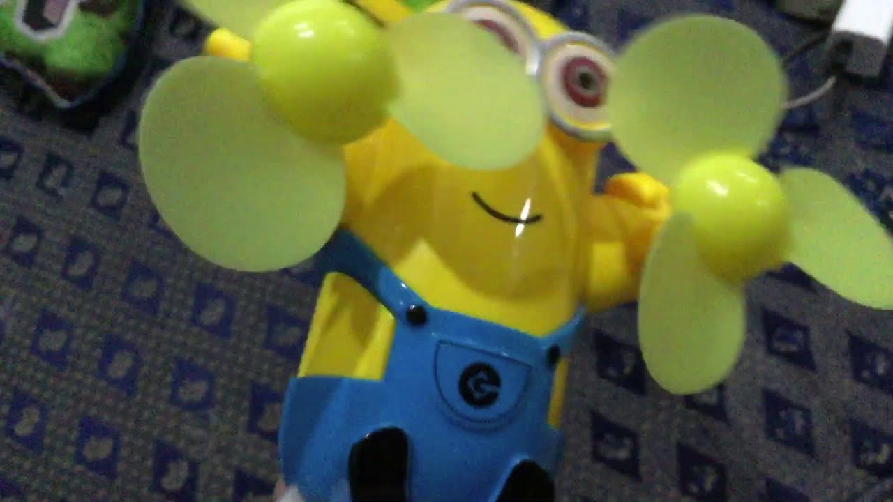 2 Minions electric fan and 16 mitsu tech electric fan - YouTube