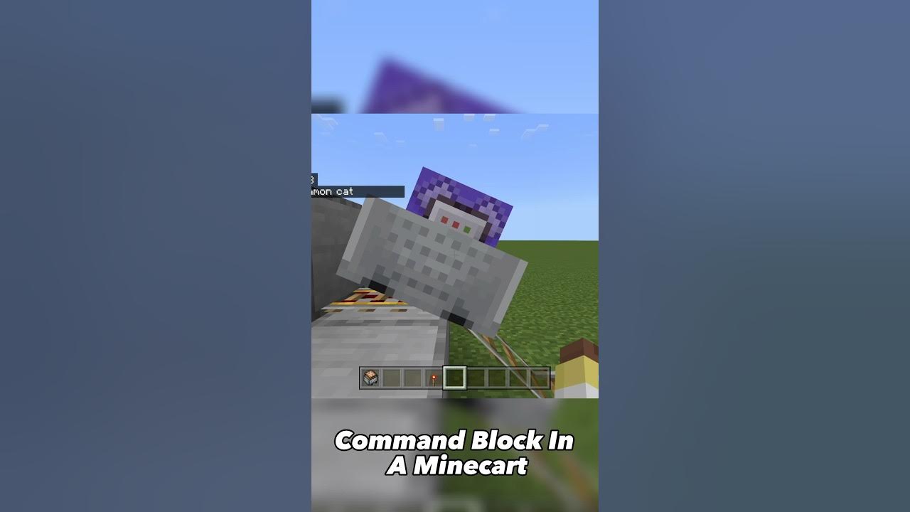 Command Block In Minecart Minecraft Shorts Meme Youtube