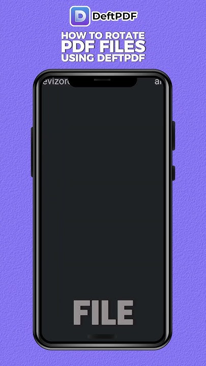 How to rotate PDF files using DeftPDF #deftpdf #shorts - YouTube