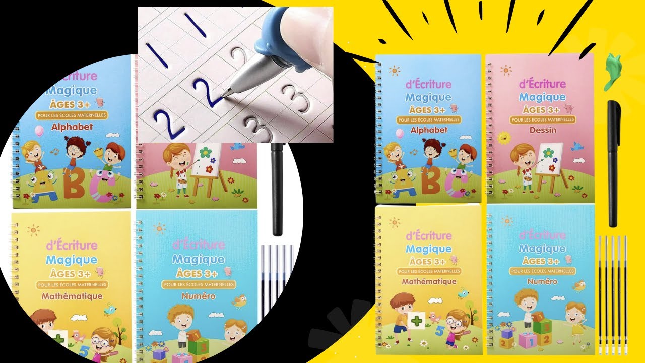 Cahiers de Calligraphie en Français pour Enfants - YouTube