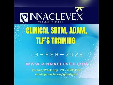 New Clinical/SDTM Training is going to start on 13-Feb-2023, 8:00 to 9:00pm IST (20:00-21:00 ...