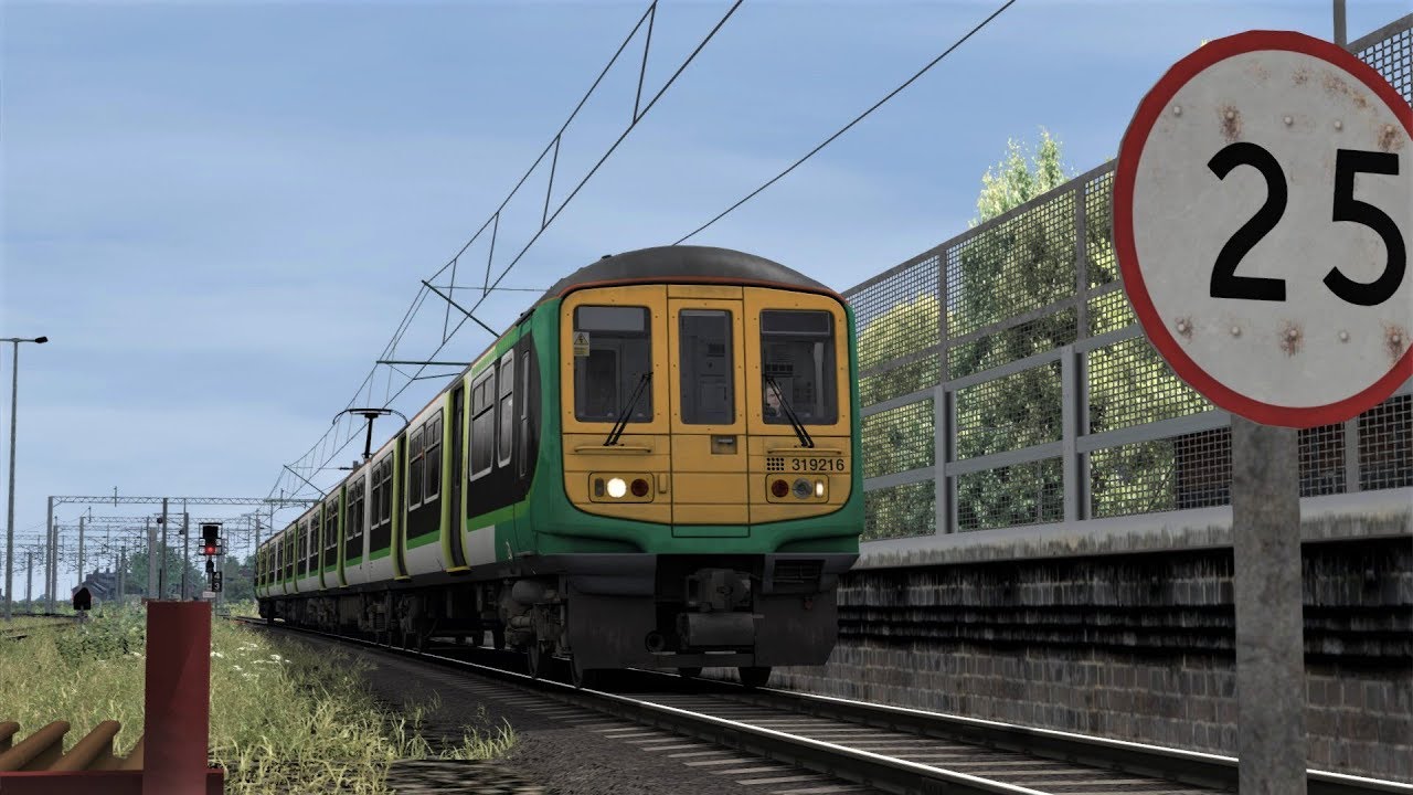 Train Simulator 2018:AP Class 319 Watford-St Albans abbey - YouTube