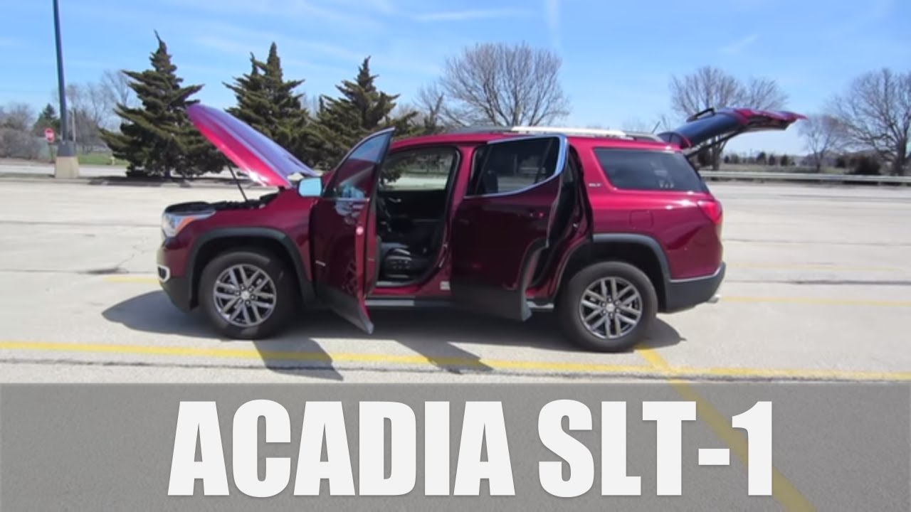 2018 GMC Acadia SLT-1 3.6L V6 AWD // review, walk around, and test ...