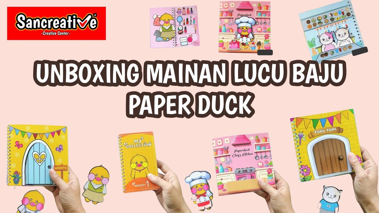 UNBOXING MAINAN LUCU MY COLLECTION PAPER DUCK MURAH BANGET! - YouTube
