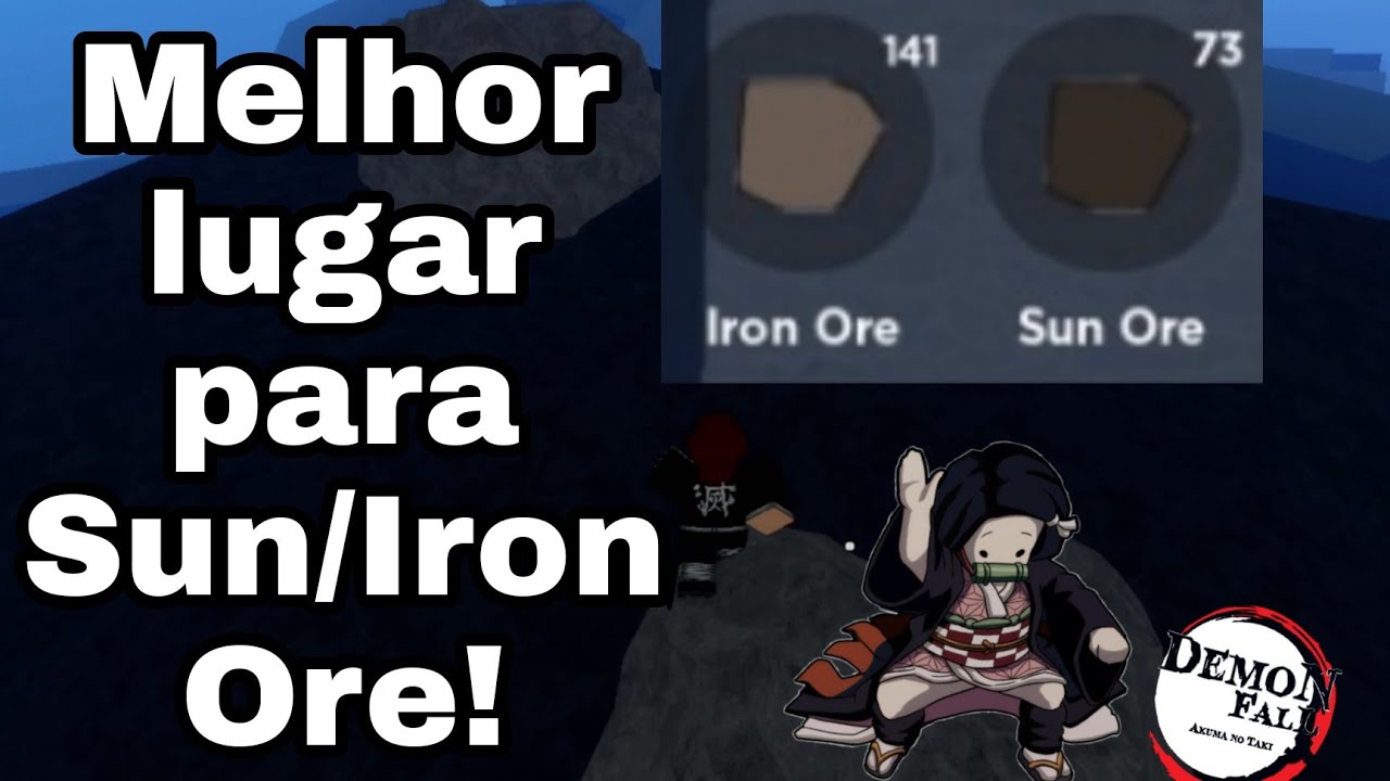 COMO FARMAR SUN/IRON ORE | DEMON FALL | ROBLOX - YouTube