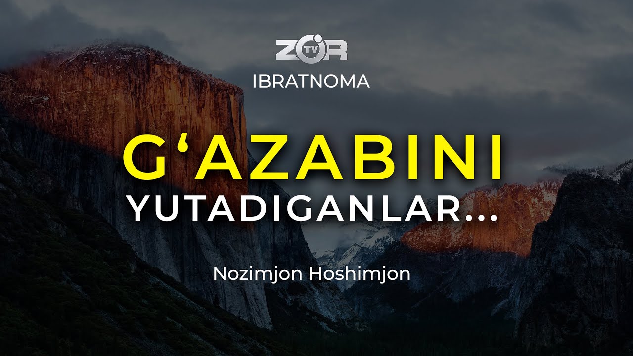 G'AZABINI YUTADIGANLAR | NOZIMJON HOSHIMJON DOMLA - YouTube