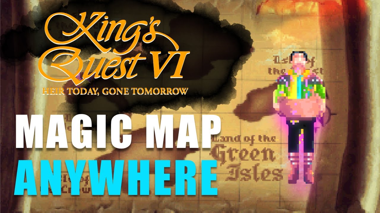 King's Quest VI | Alexander Pulls Out His Magic Map - ANYWHERE - YouTube