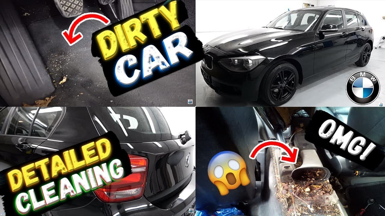 DIRTY CAR DETAILING.Deep Cleaning a Dirty BMW - YouTube