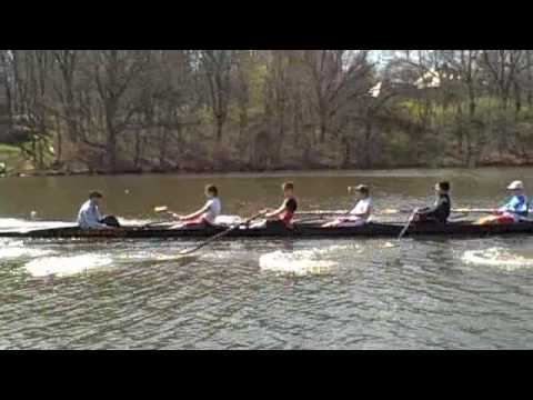 Princeton men's lightweight rowing takes on Penn - YouTube