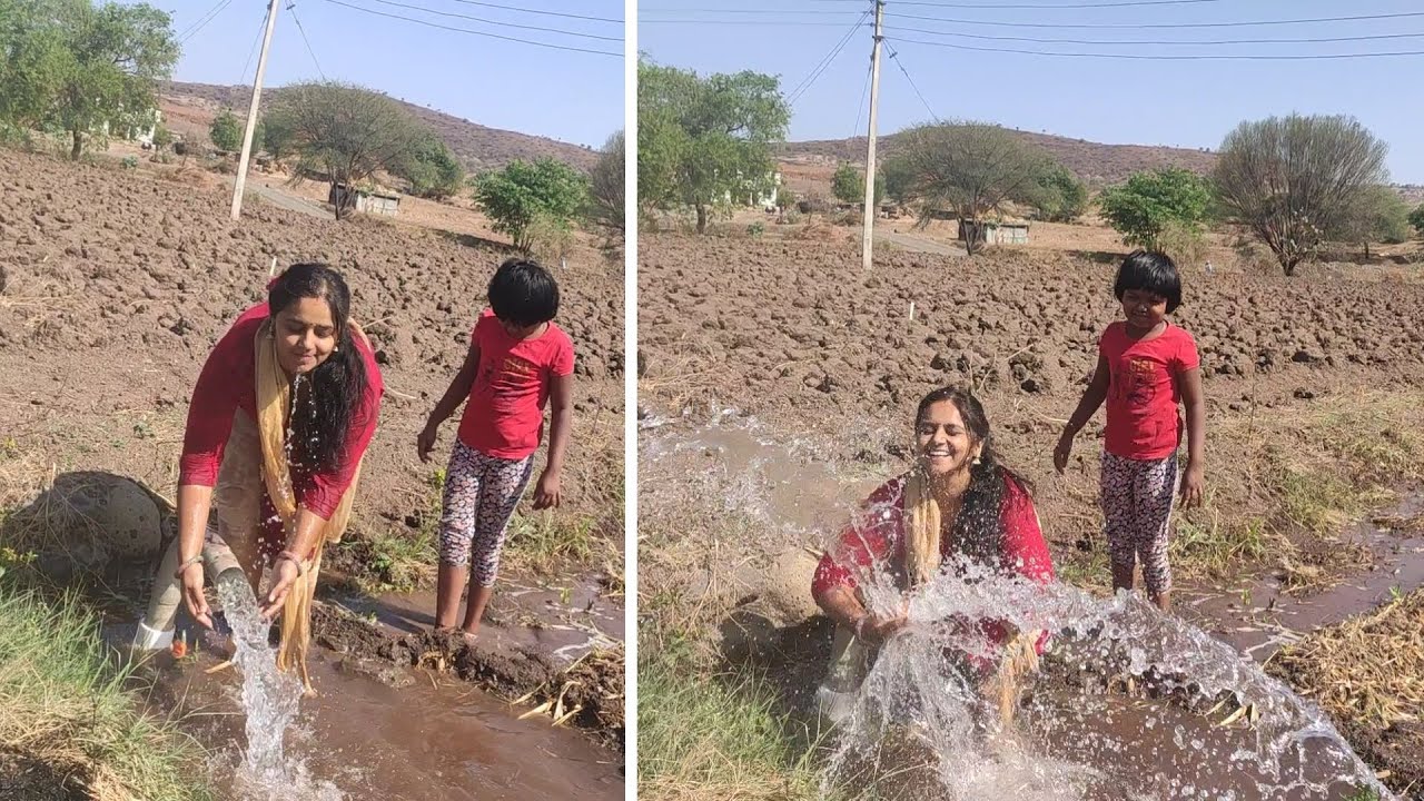 Daily Routine of Village | Village Life Vlog!! 🌸 Supplying Water to ...