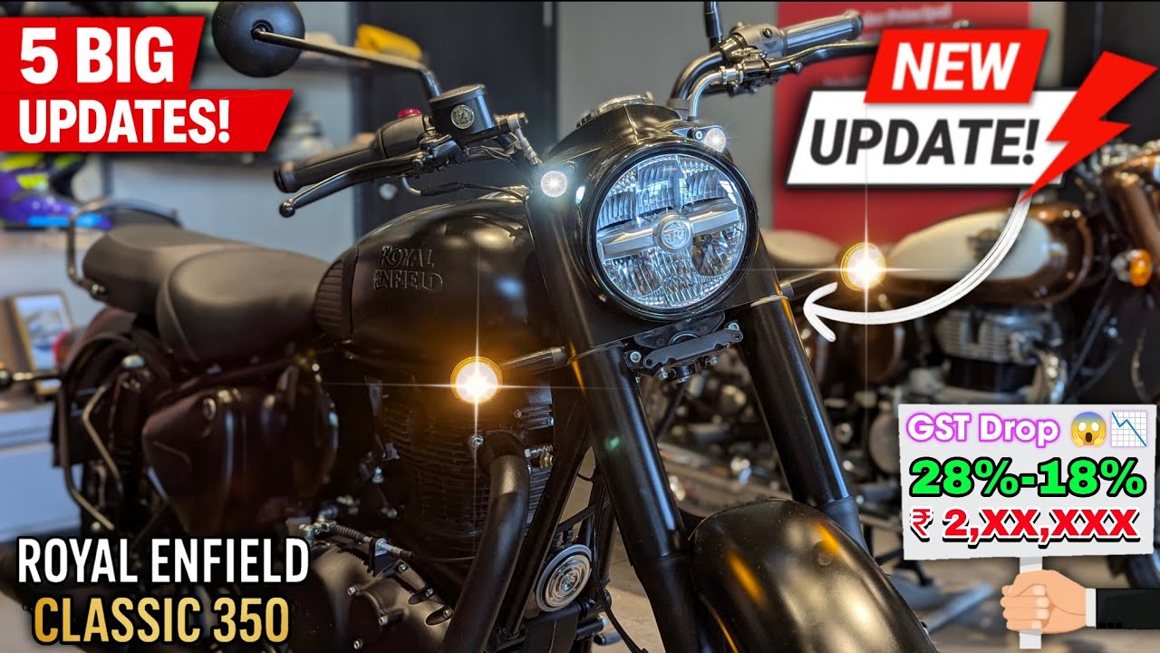 2025 Royal Enfield "Classic 350" Stealth Black - BS7 Engine Launched 🤔 ...