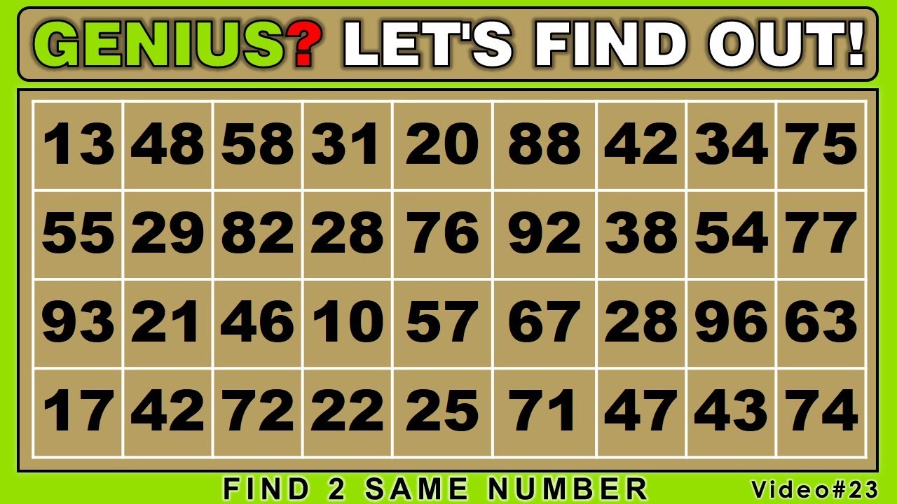 Find the odd two out in number series! Genius Let's find out ...