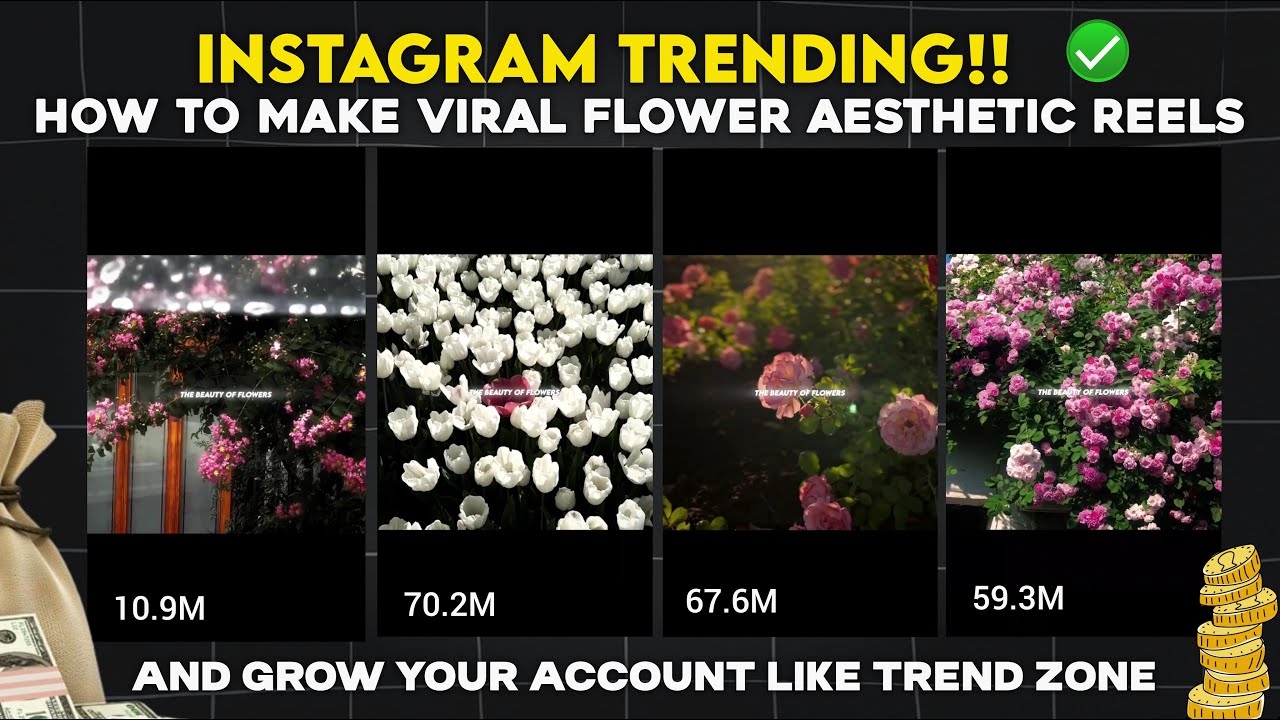 How To Make Trending Flowers Aesthetics Instagram Reels Editing ...