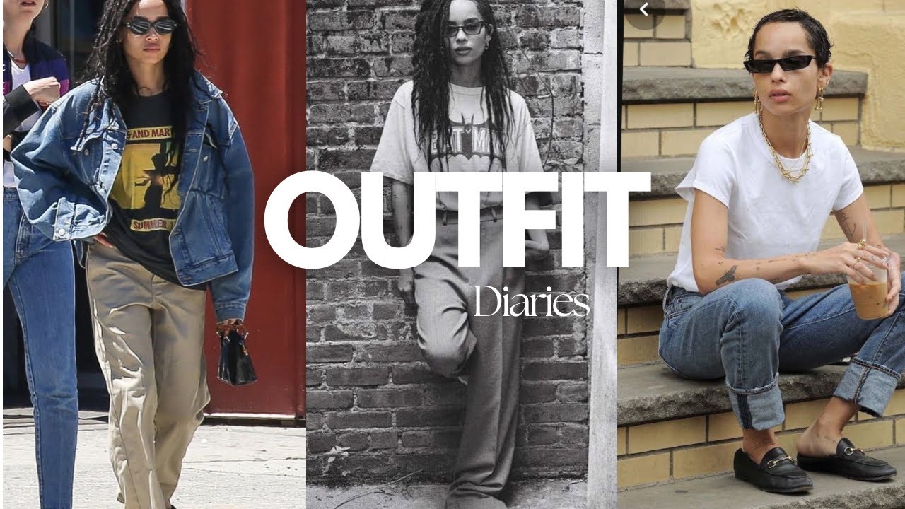 outfit diaries, recreating Zoe Kravitz looks - YouTube