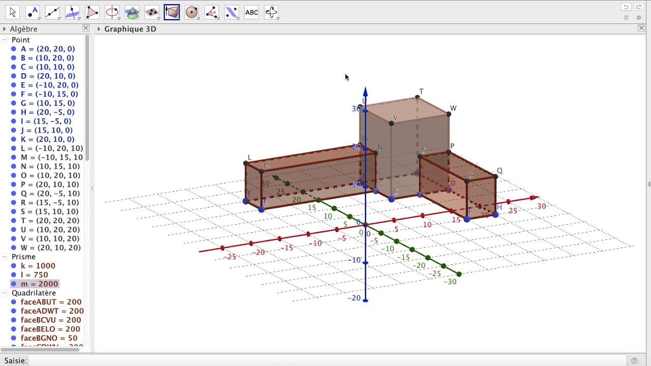 Maison 3D avec geogebra - YouTube