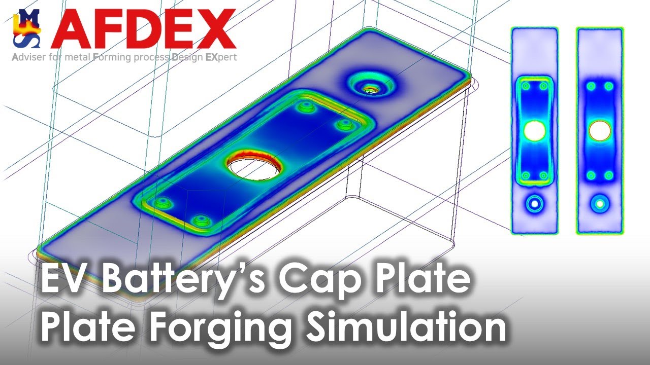 EV Battery Part Plate Forging Process Simulation | #AFDEX - YouTube