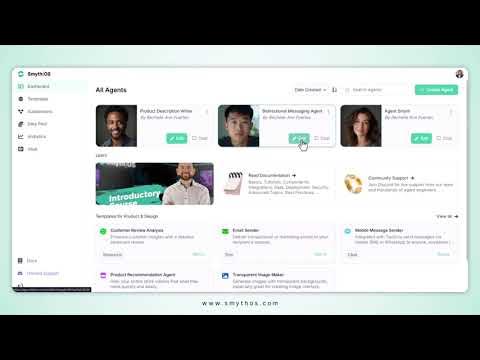 SmythOS - Fresh UI, Better AI Agent Building User Experience - YouTube