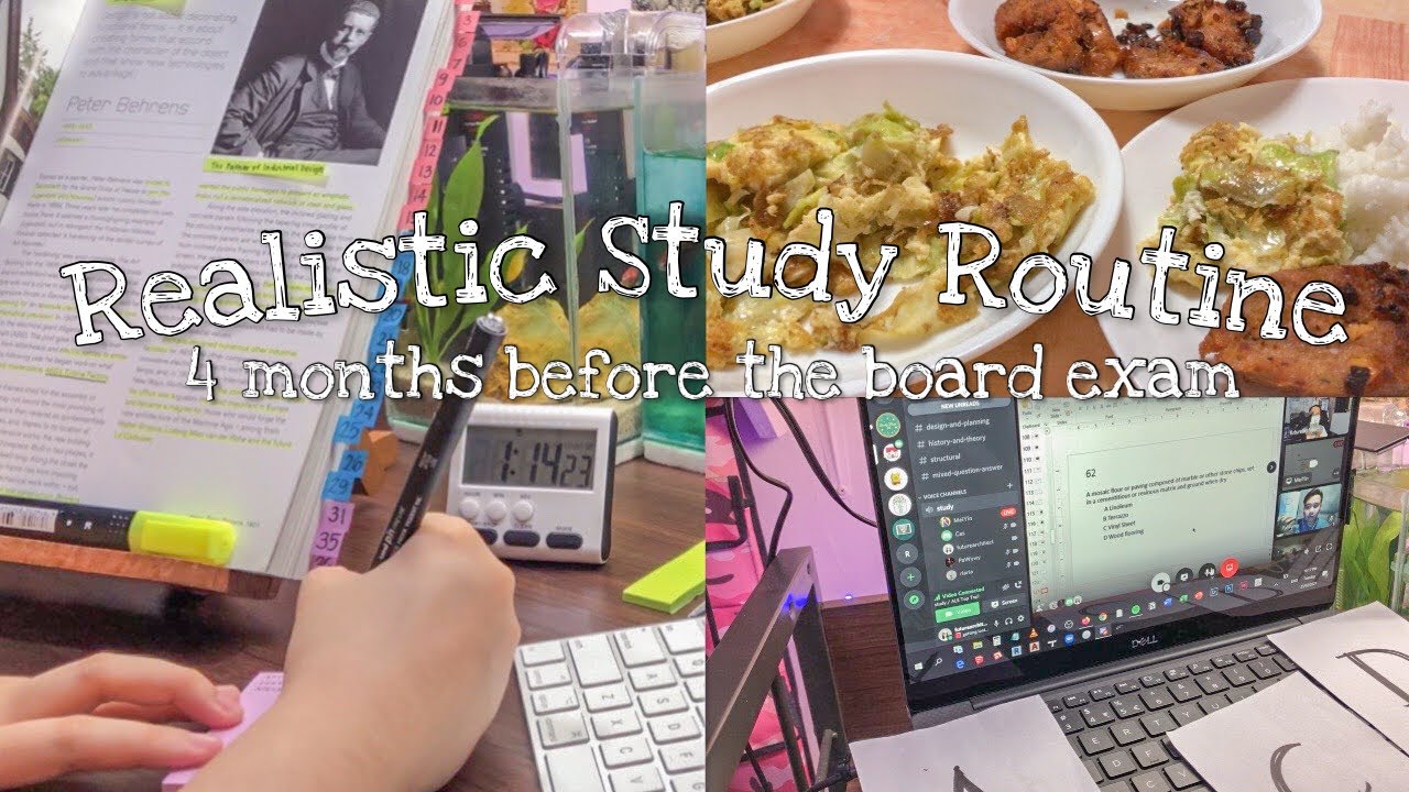 Realistic study routine | Vlog 09 | 4 months before the Architecture ...
