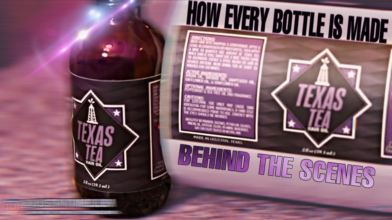 How Every Bottle of Texas Tea Hair Oil is made for Natural Hair & 360 ...