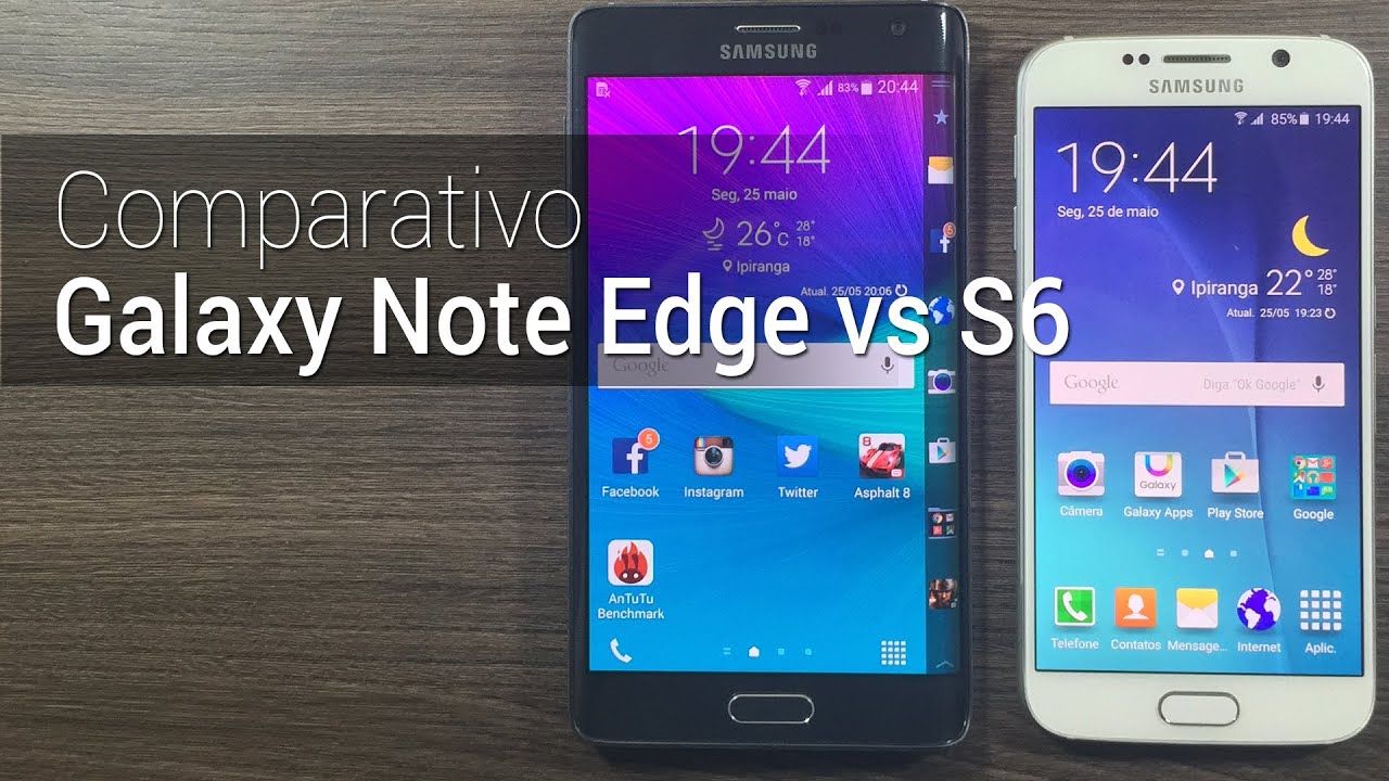 Comparativo: Galaxy Note Edge vs Galaxy S6 | Tudocelular.com - YouTube
