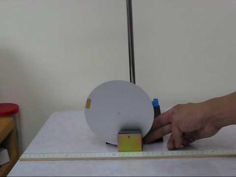 Rotating disk "braked" by magnetic field - YouTube