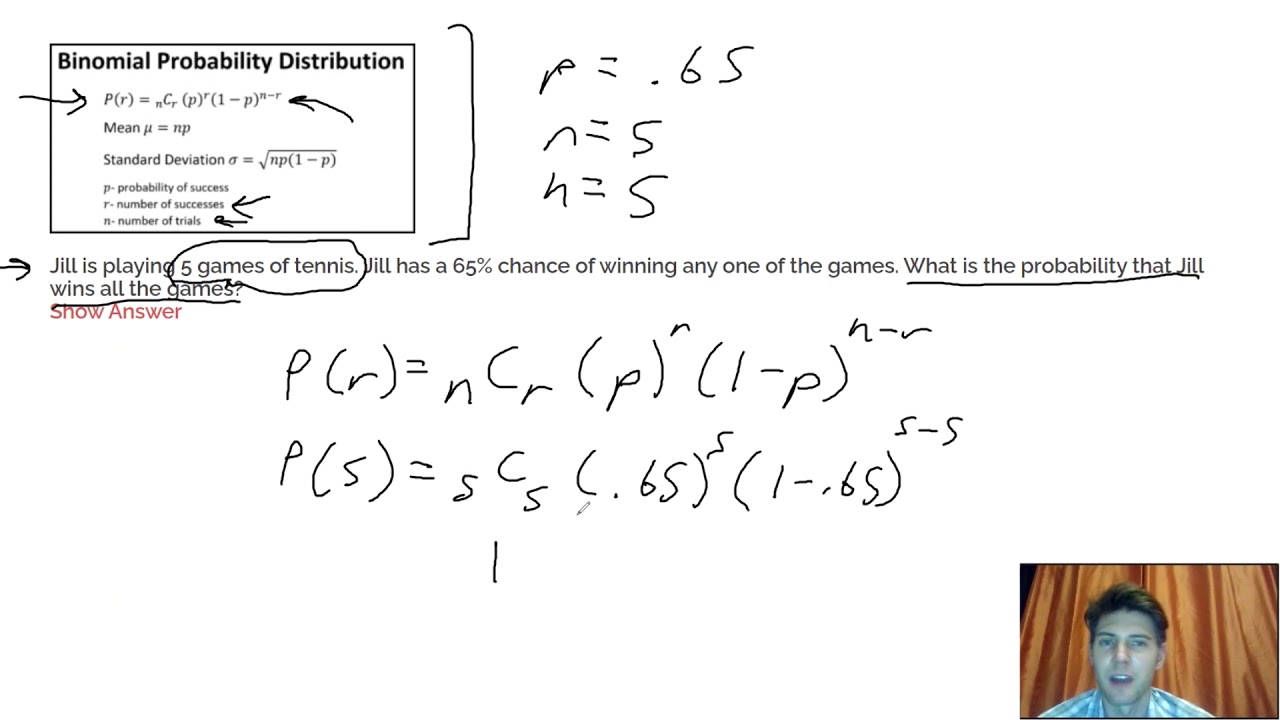 How to Find the Probability of a Binomial Distribution - YouTube