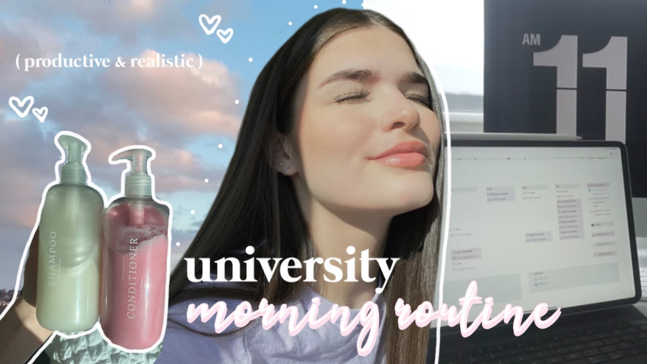 my productive & realistic morning routine (for university) ad - YouTube