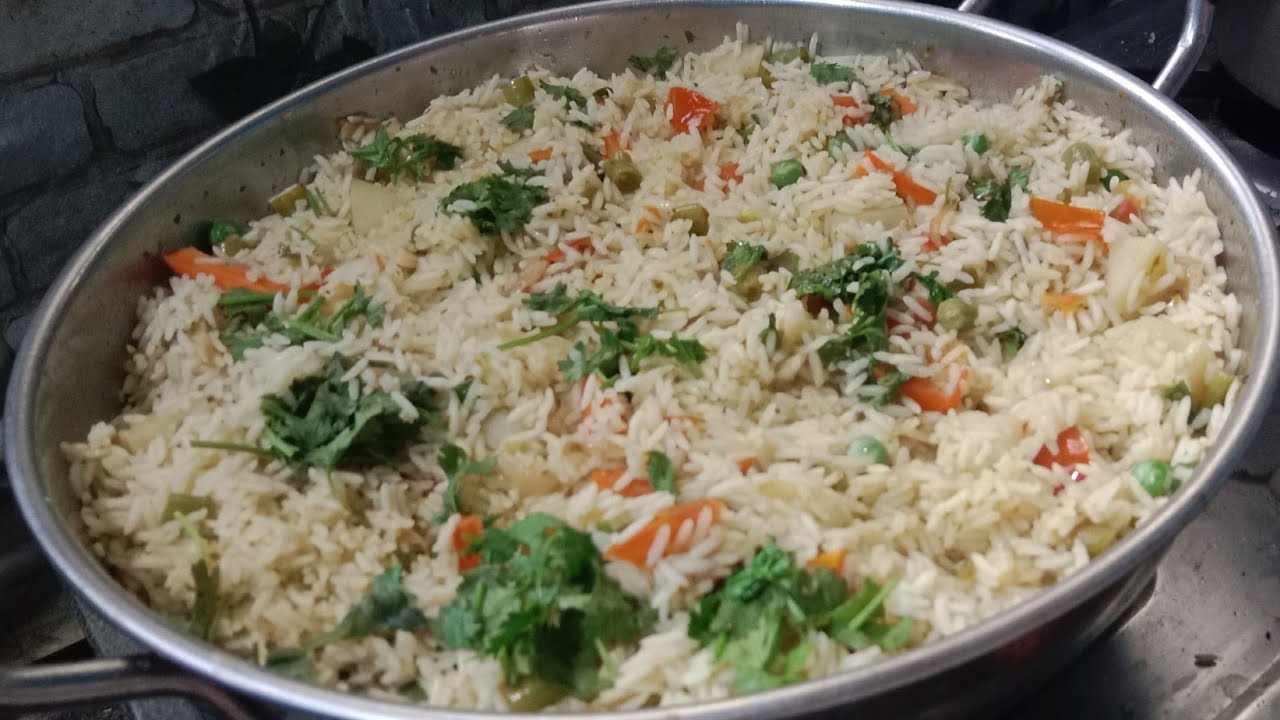 vegetable pulao recipe||easy and simple veg pulao - YouTube