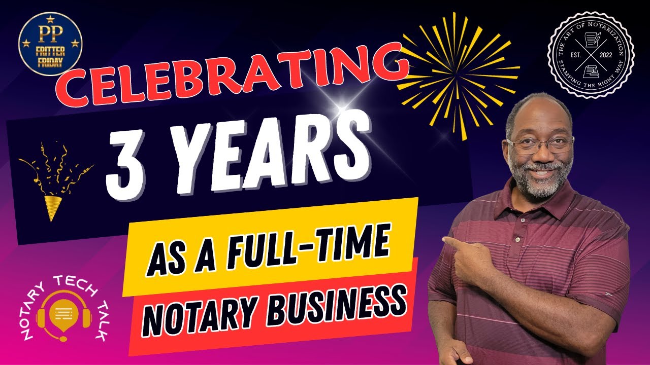 Fritter Friday: Celebrating 3 Years Full-time In the Notary Business ...