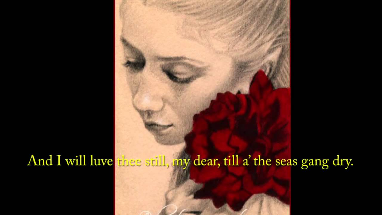 Red red rose (Robert Burns): poem, music, romantic art - YouTube