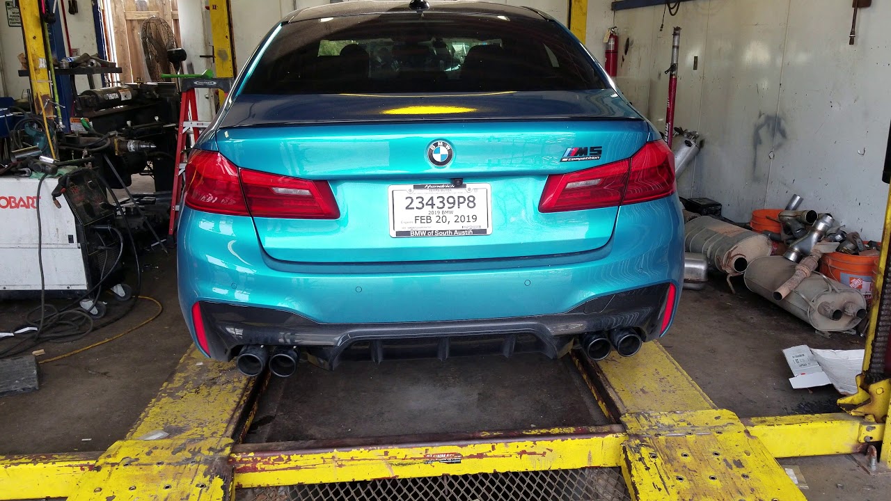 2019 BMW M5 COMPETITION - Exhaust - YouTube