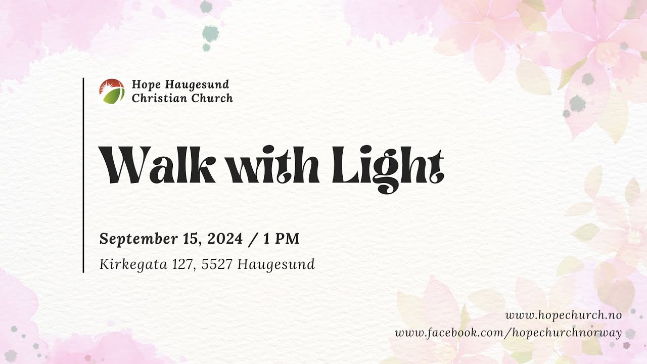 Walk with Light - YouTube