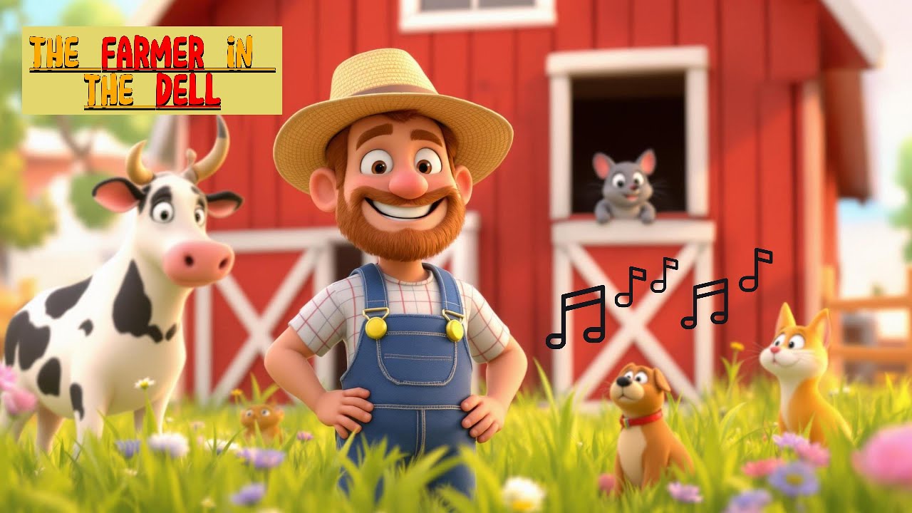 The Farmer in the Dell | Nursery Rhymes & Kids Songs - YouTube