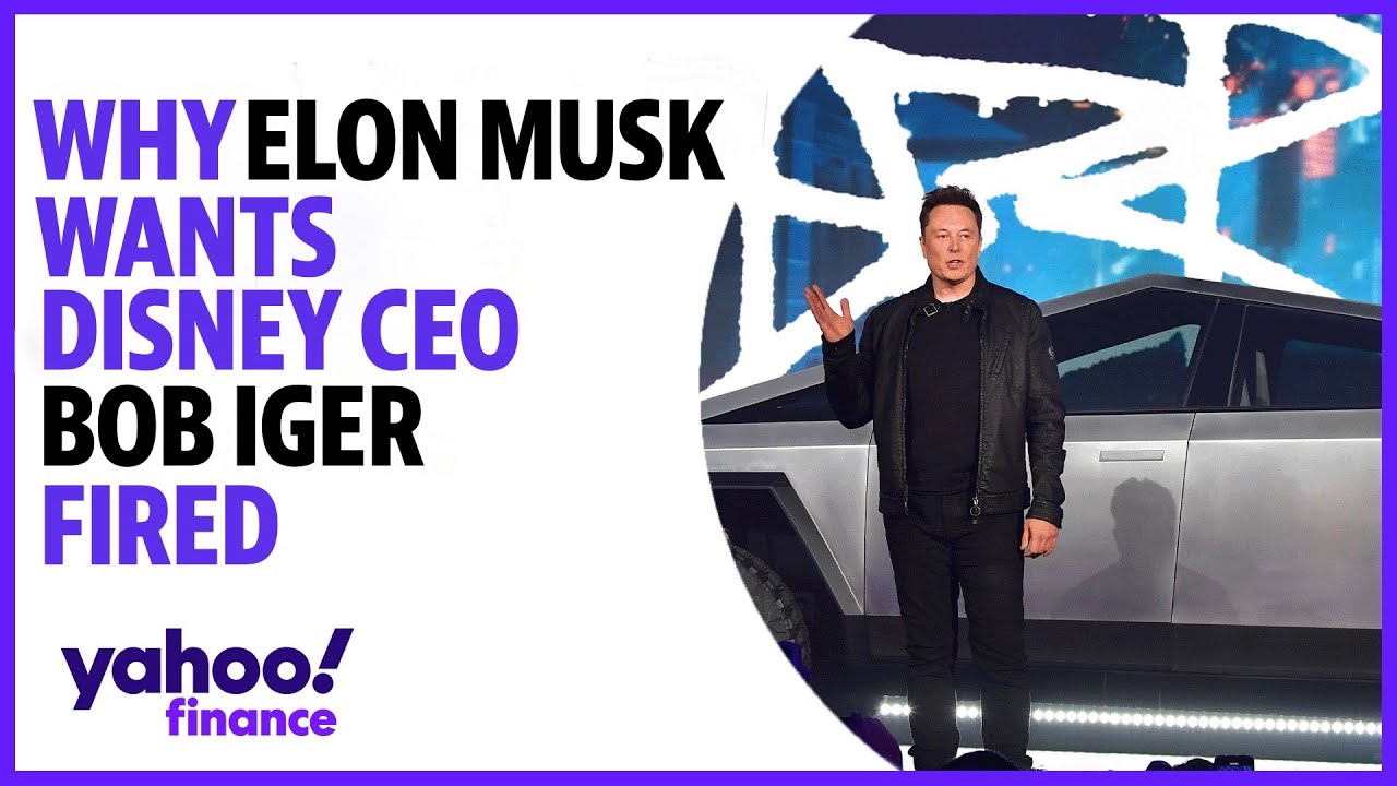 Elon Musk demands Disney CEO Bob Iger be 'fired immediately' - YouTube