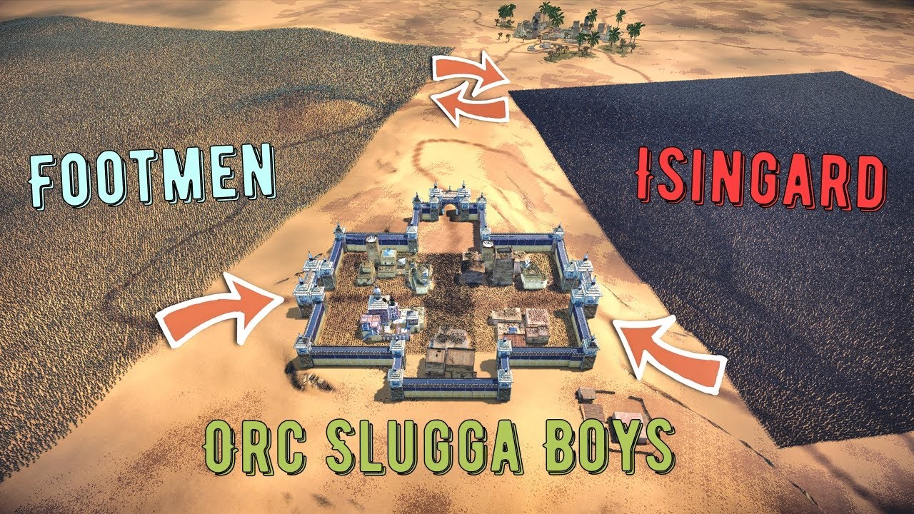 Battle Castle: Orc Slugga Boys vs Footmen vs Isengard Orcs - UEBS 2 ...
