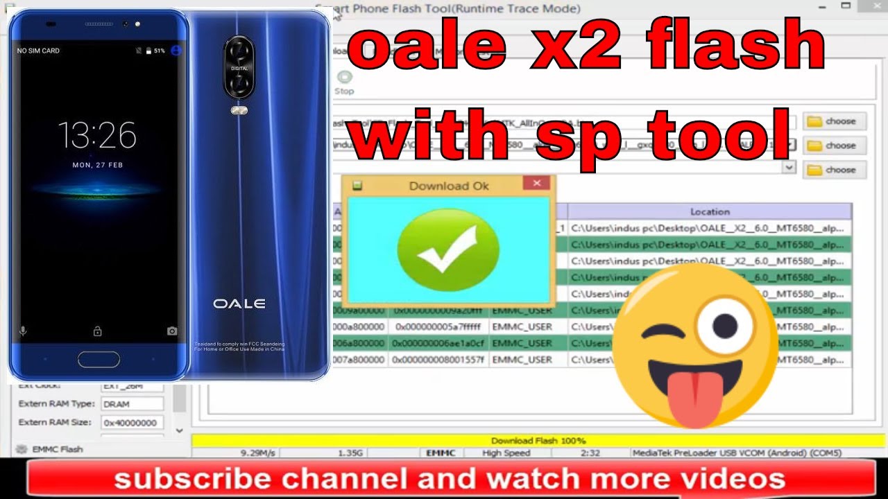 oale x2 flashing Done with sp tool 100% | oale x2 firmware 6 0 | gsm ...