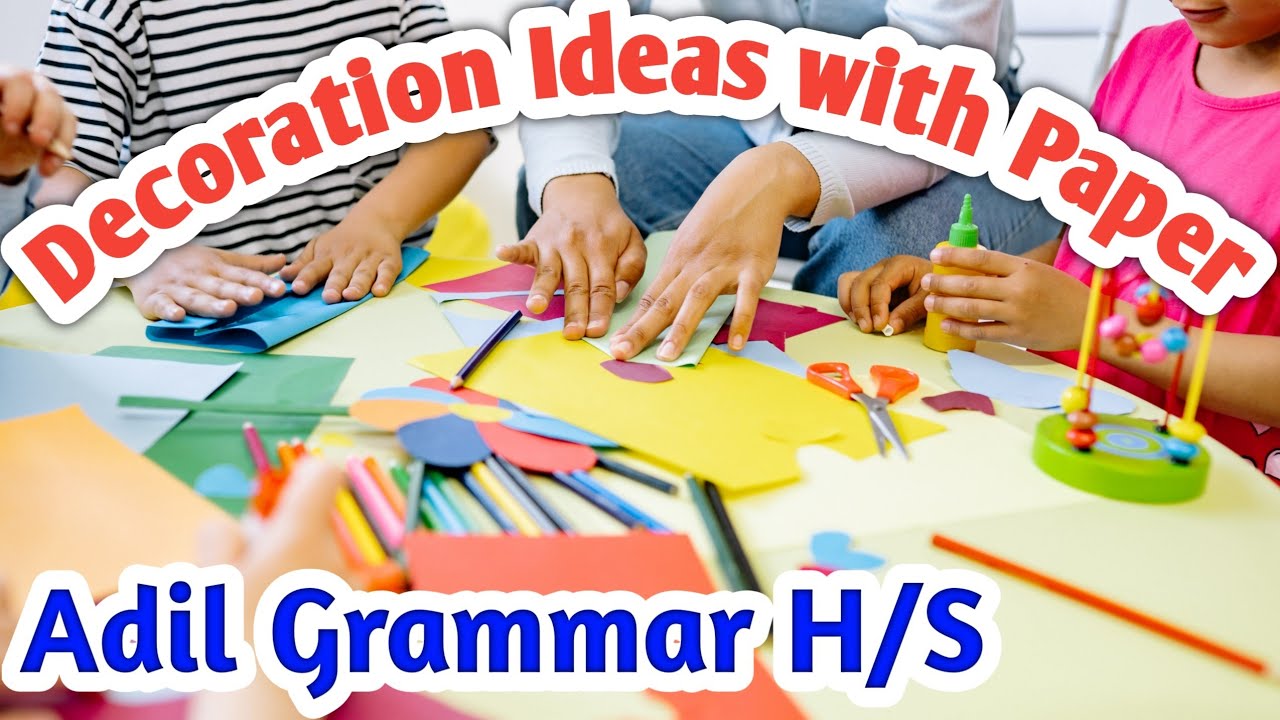 How to decorate your room | School wall decoration handmade | with ...