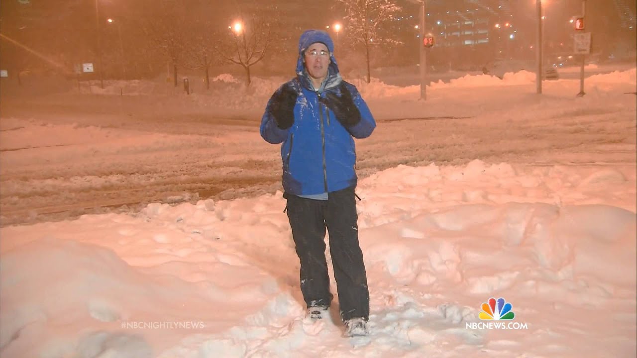 Mike Seidel NBC Nightly News Indianapolis Snowstorm 1-5-2014 - YouTube